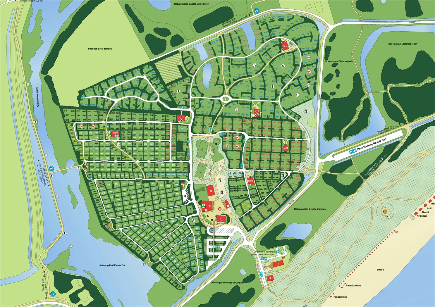 Plattegrond | Strandcamping Groede