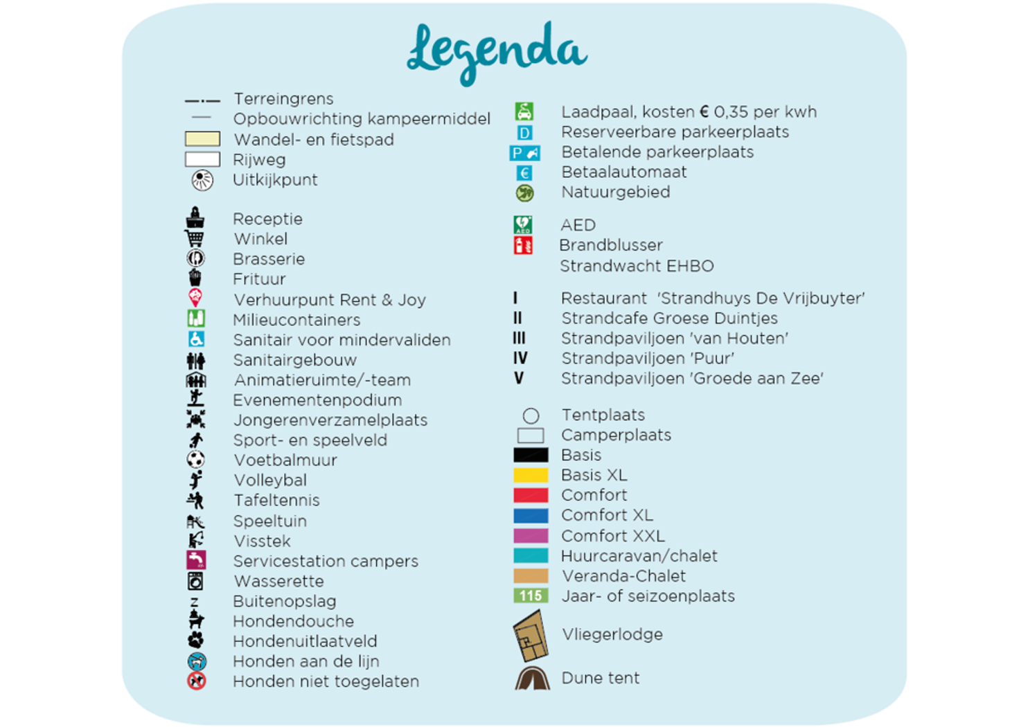 Plattegrond | Strandcamping Groede app